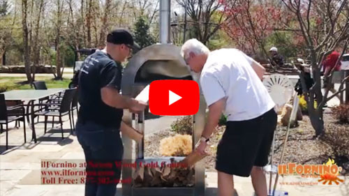 Demo Wood Fired Oven at Saxon Wood Gold Course | ilFornino
