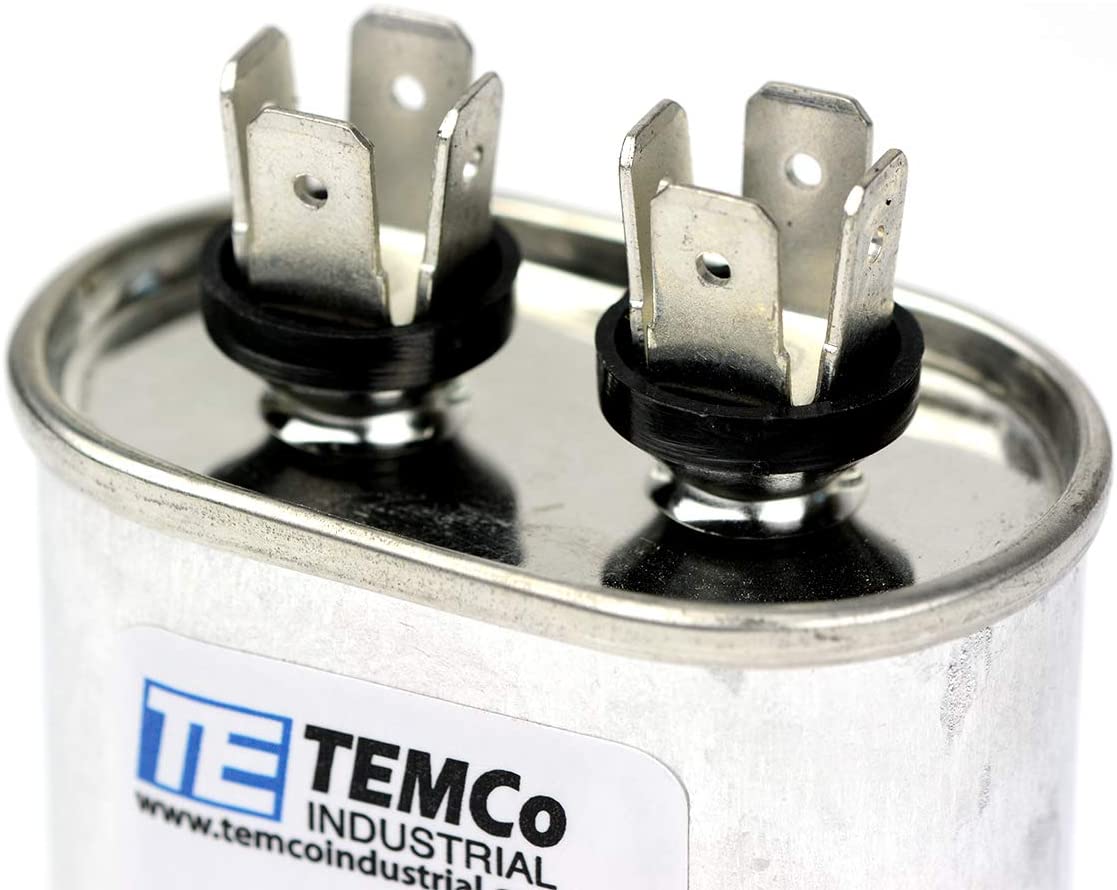 TEMCo UF Run Capacitor CBB MFD V Oval Hz For HVAC AC Fan Motor