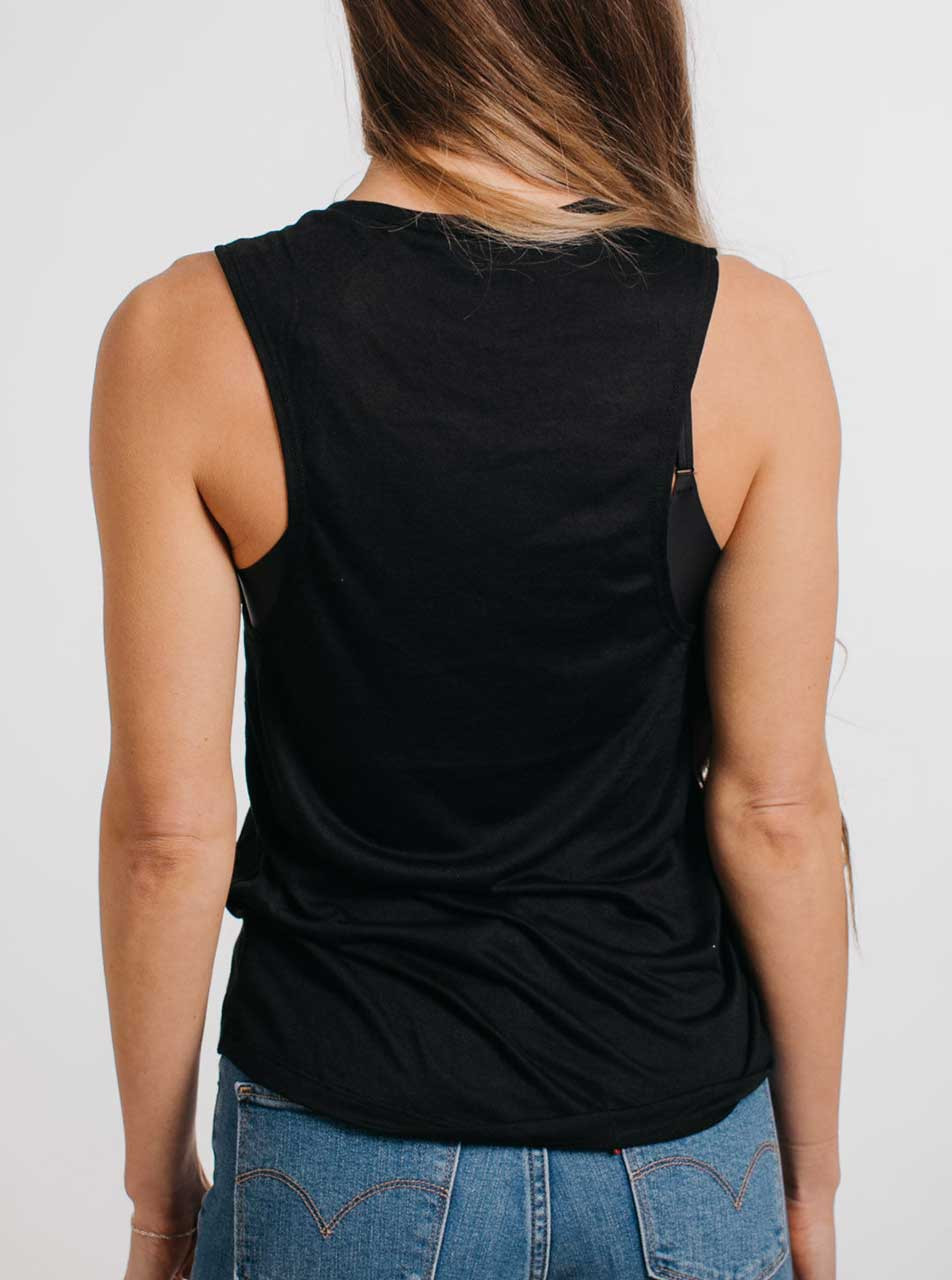 Wizard - Multicolor on Black Women's Muscle Tank Top - Curbside Clothing