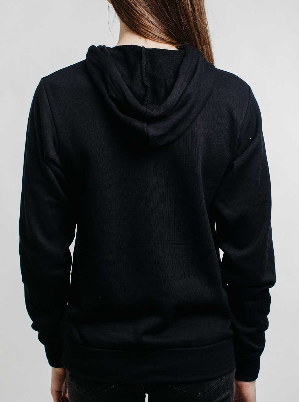 Mermaid - Multicolor on Black Women's Pullover Hoodie - Curbside Clothing
