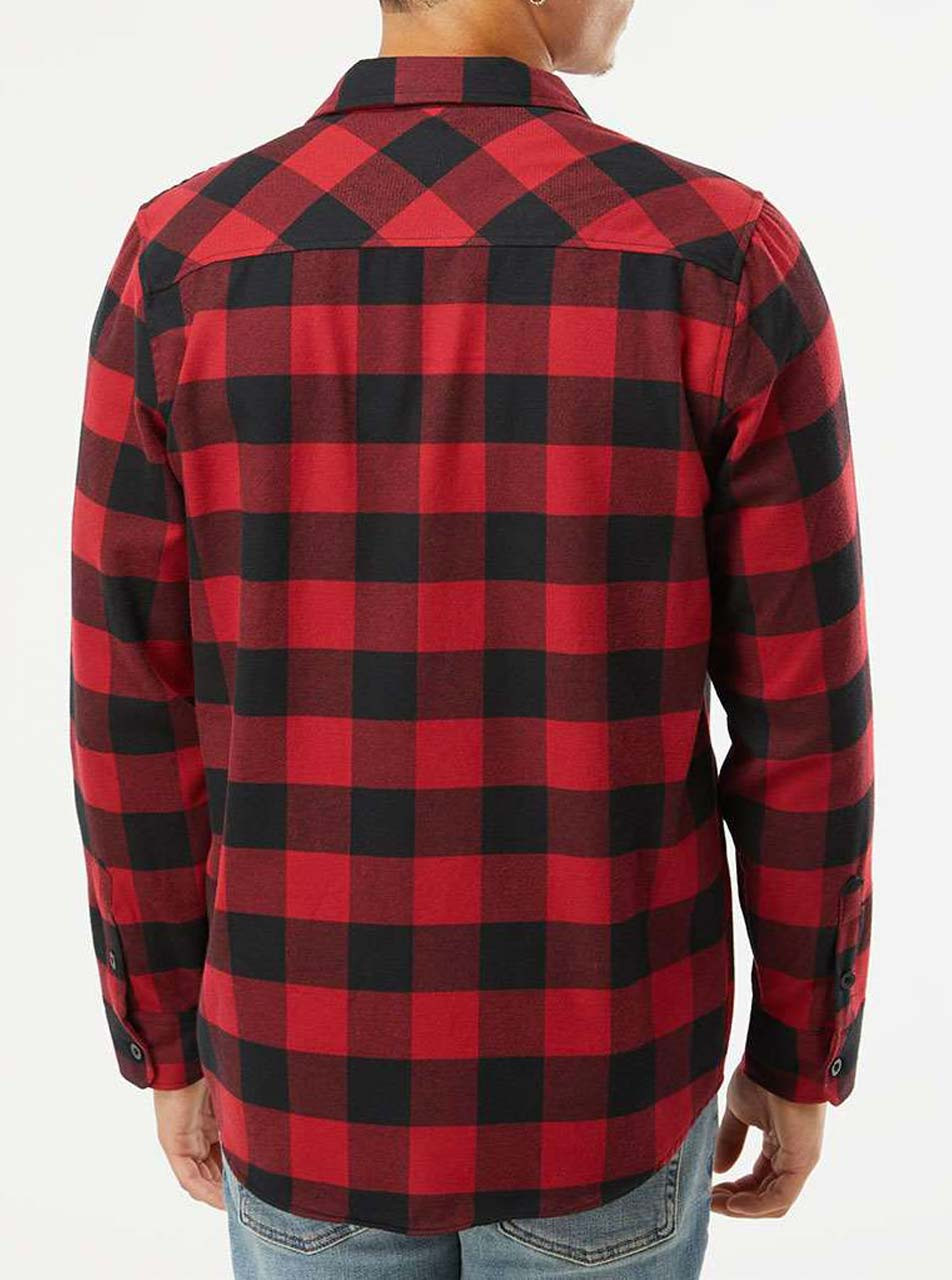 Men's Red and Black Flannel - Curbside Clothing
