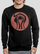 Bad Cat - Multicolor on Black Men's Sweatshirt - Curbside Clothing