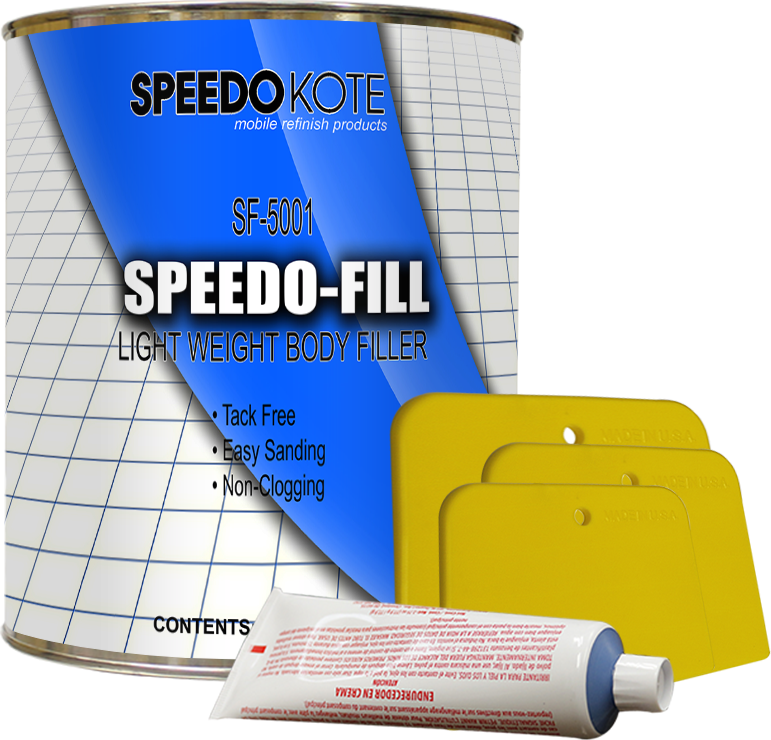Speedo-Fill LIGHTWEIGHT BODY FILLER, SF-5001 + HARDENER & SPREADERS ...