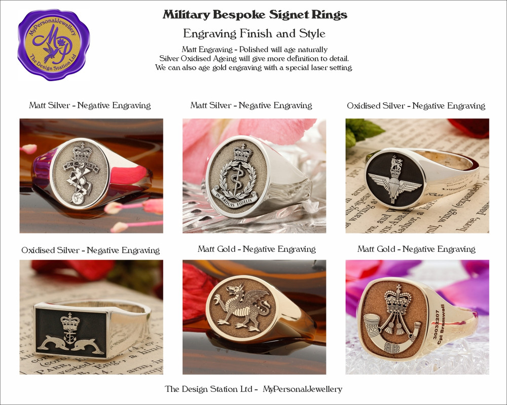 RAF Royal Airforce Badge Signet Ring - My Personal Jewellery