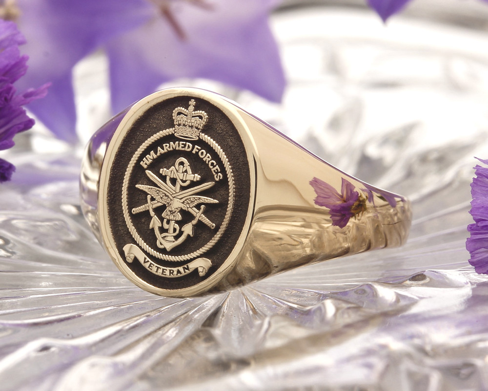 HM Armed Forces Veteran Signet Ring - My Personal Jewellery