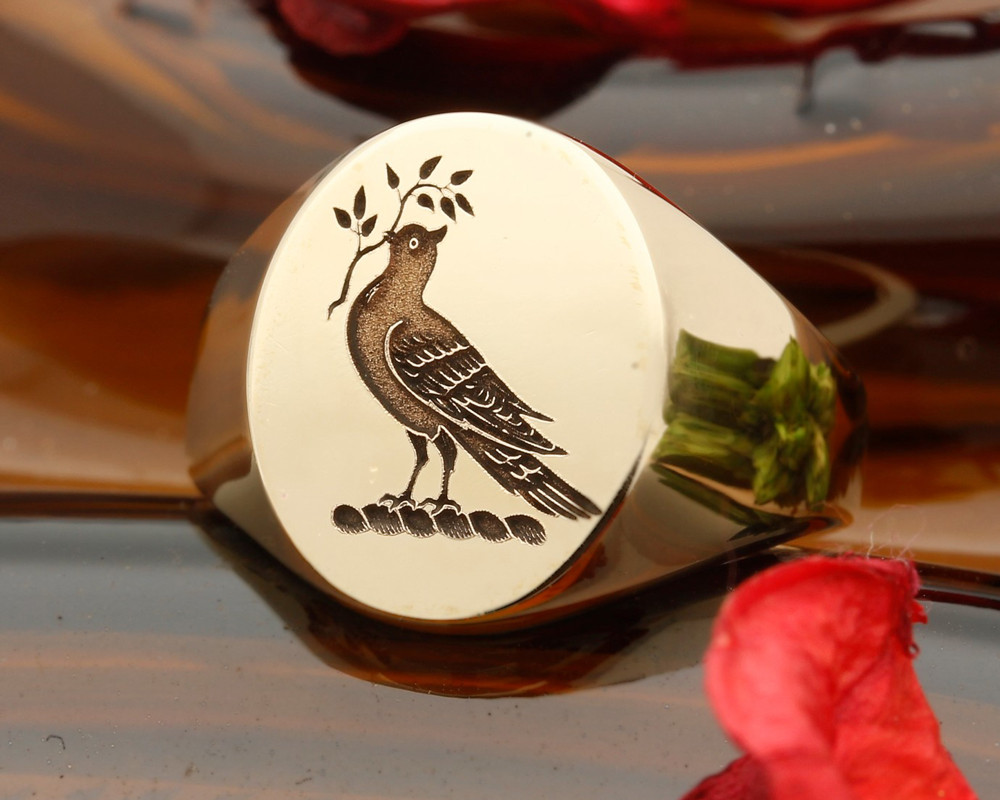 Scarisbrick Family Crest Signet Ring - MyPersonalJewellery
