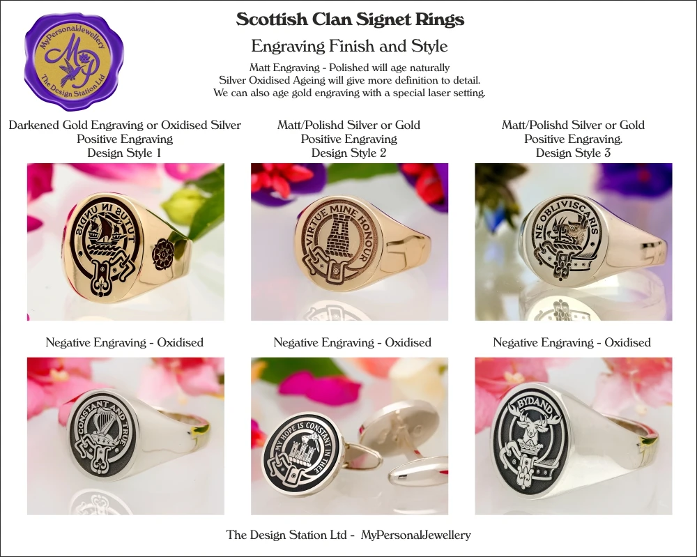 Stewart Scottish Clan Signet Ring - My Personal Jewellery