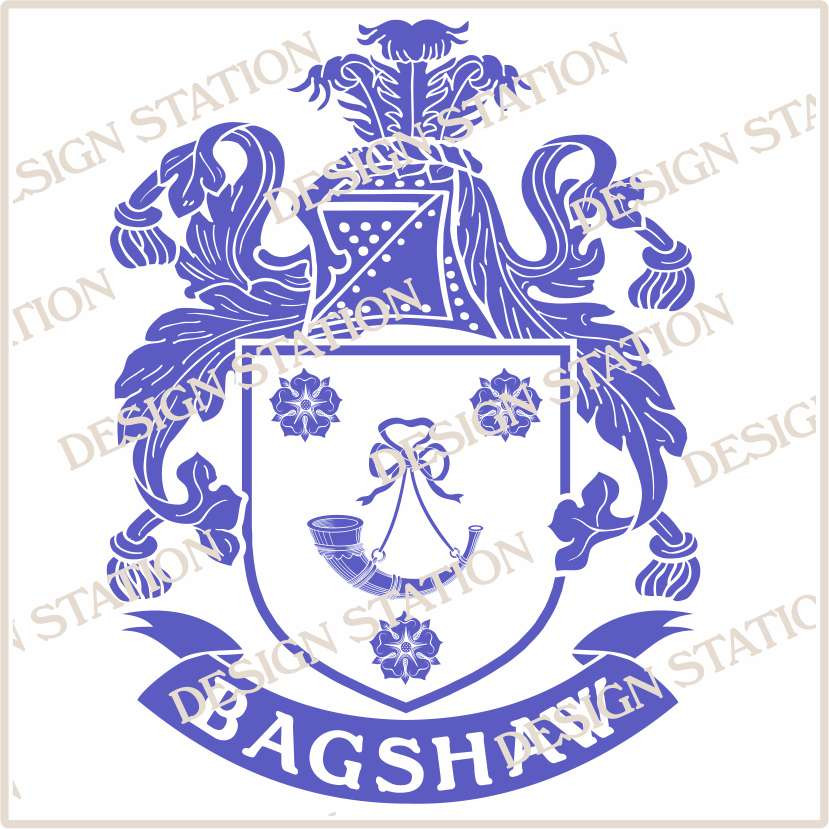 Bagshaw Family Crest Digital Download - My Personal Jewellery