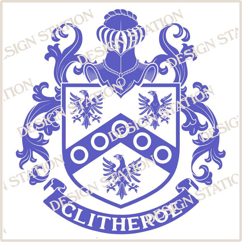 Clitheroe Family Crest Digital Download - My Personal Jewellery