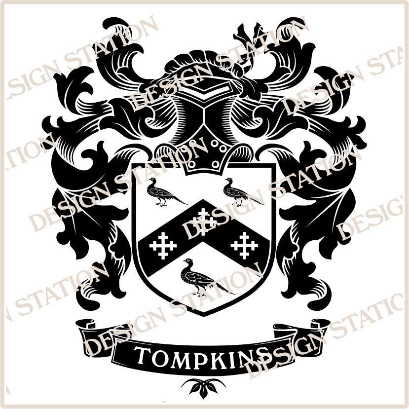 Tompkins Family Crest Digital Download - My Personal Jewellery