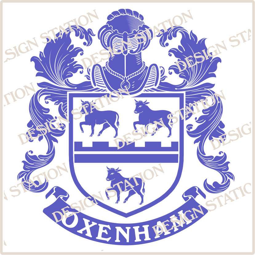 Oxenham Family Crest Digital Download - My Personal Jewellery