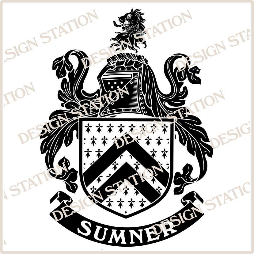Sumner Family Crest Digital Download - My Personal Jewellery