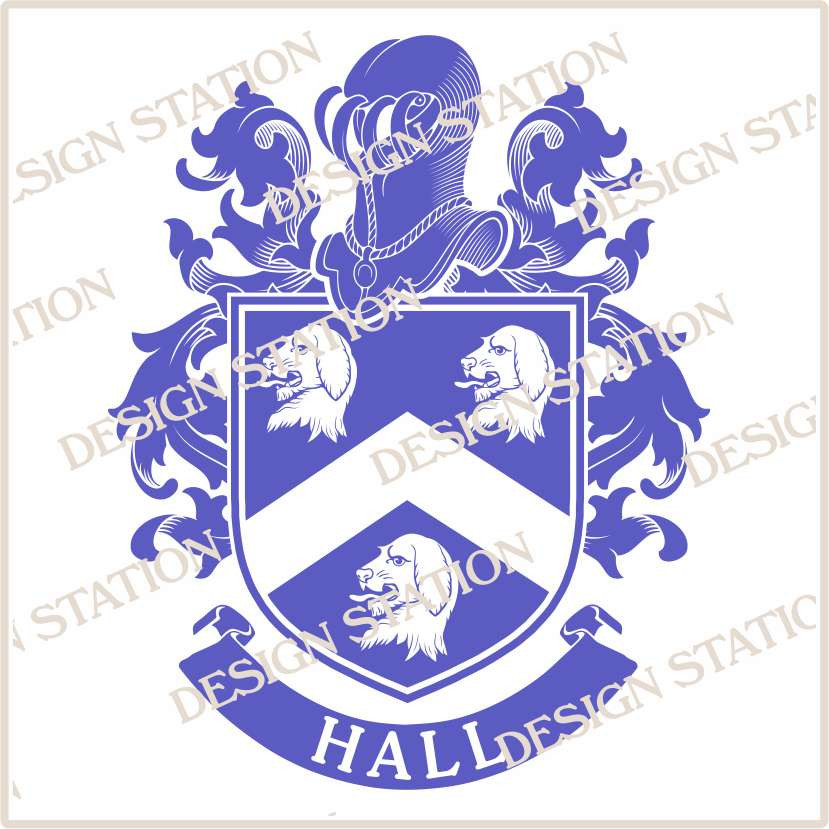 Hall Family Crest Digital Download - My Personal Jewellery
