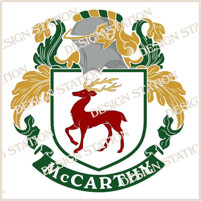 McCarthy D1 Family Crest Vector Graphic - My Personal Jewellery