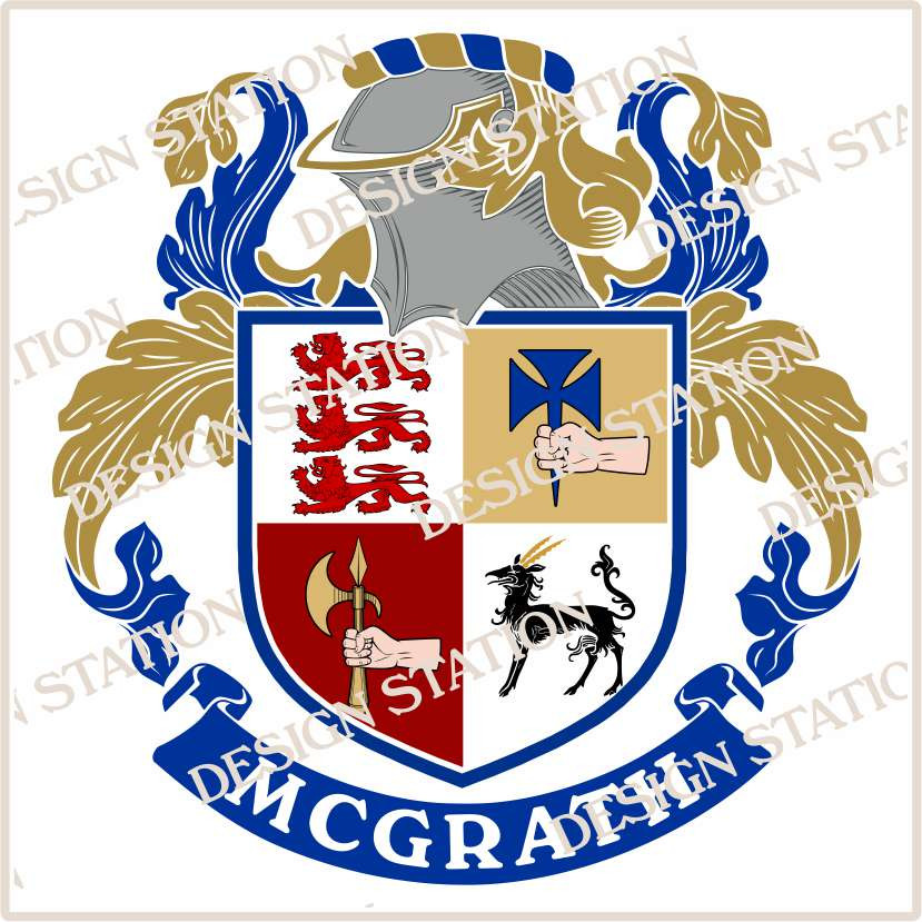 McGrath Family Crest Vector Graphic - My Personal Jewellery