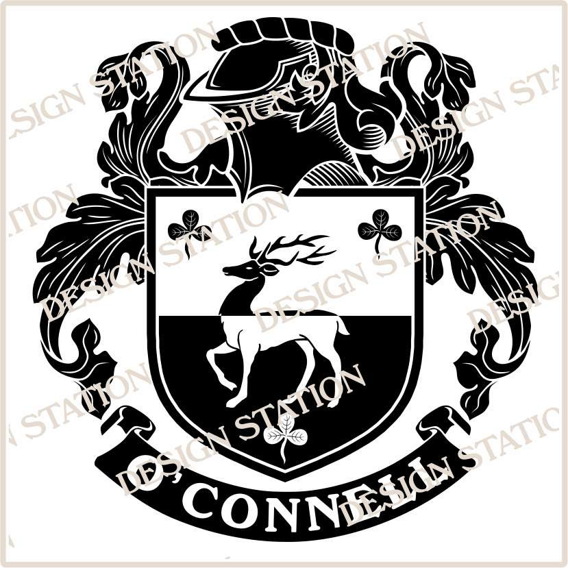 Connell Family Crest Vector Graphic - My Personal Jewellery