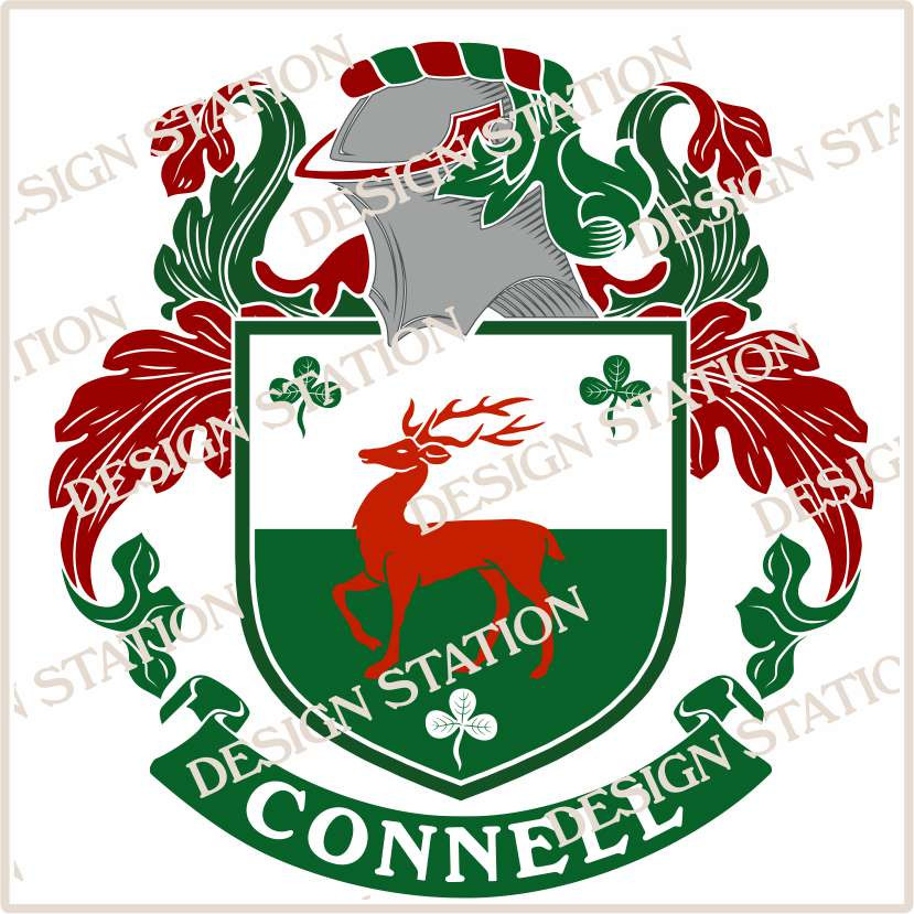Connell Family Crest Vector Graphic - My Personal Jewellery
