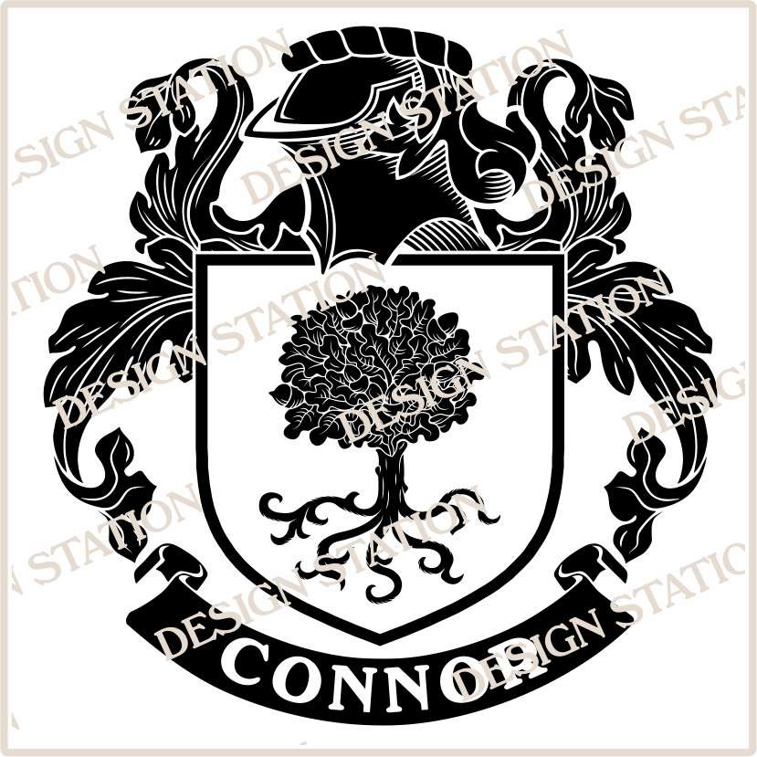 Connor of Don Family Crest Vector Graphic - My Personal Jewellery