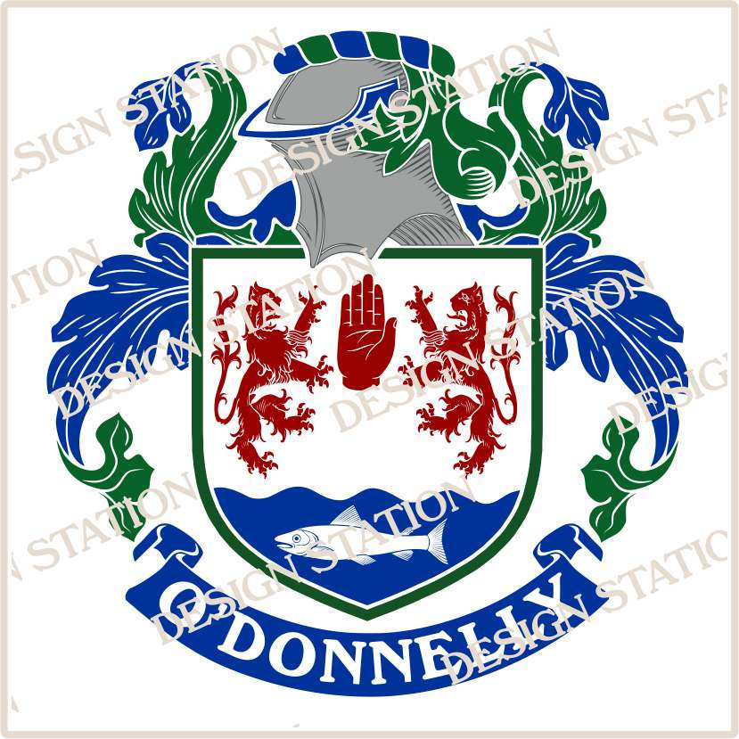 Donnelly Family Crest Vector Graphic - My Personal Jewellery