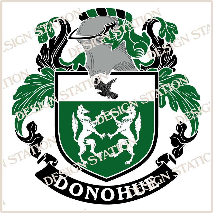 Donohue Family Crest Vector Graphic - My Personal Jewellery