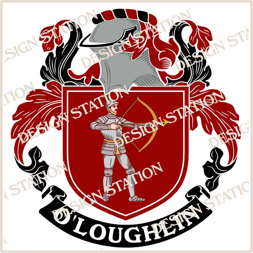 Loughlin Family Crest Vector Graphic - My Personal Jewellery