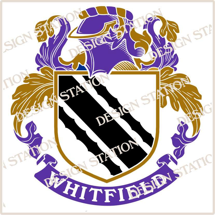 Whitfield Family Crest Vector Graphic - My Personal Jewellery