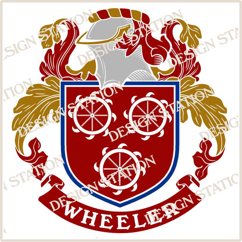 Wheeler D1 Family Crest Vector Graphic - My Personal Jewellery
