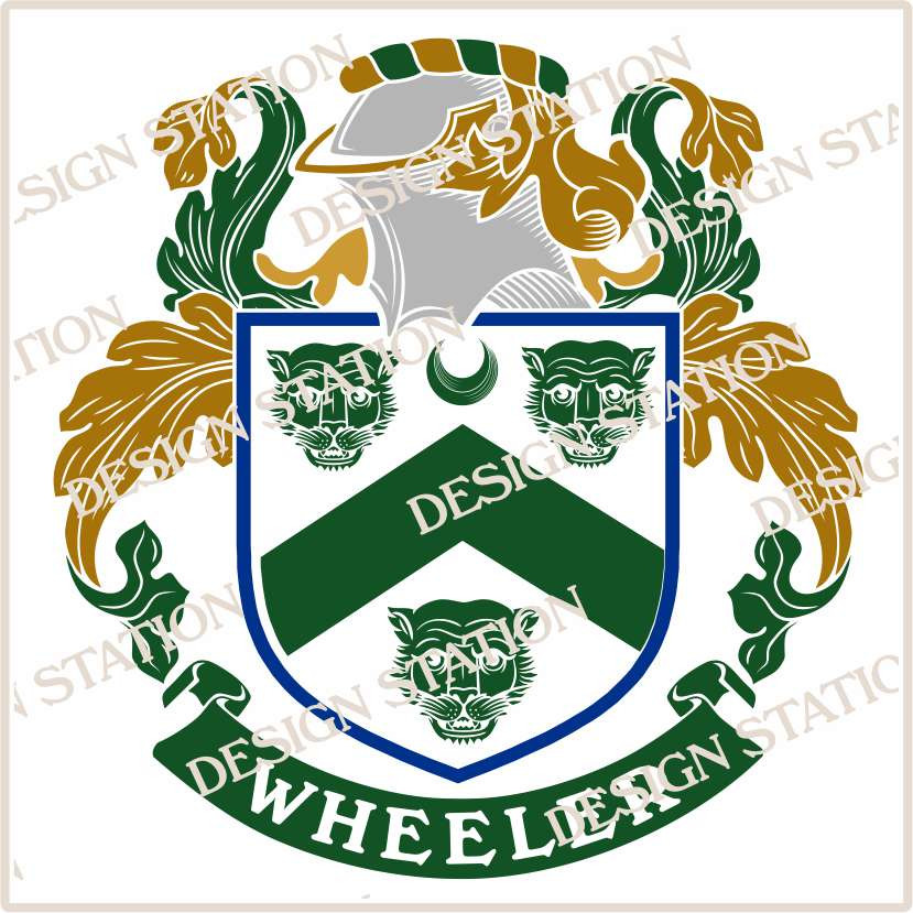 Wheeler D2 Family Crest Vector Graphic - My Personal Jewellery