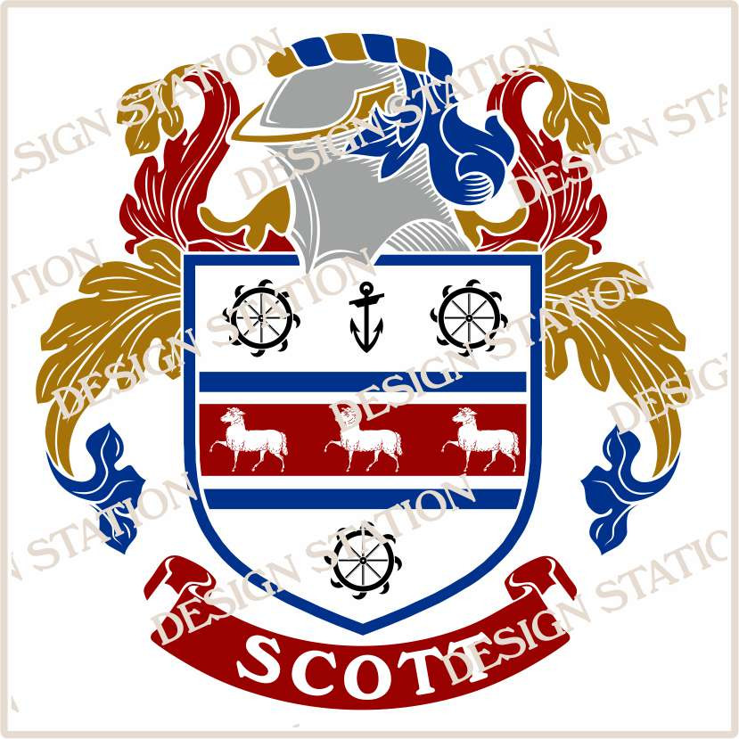 Scott Family Crest Vector Graphic - My Personal Jewellery