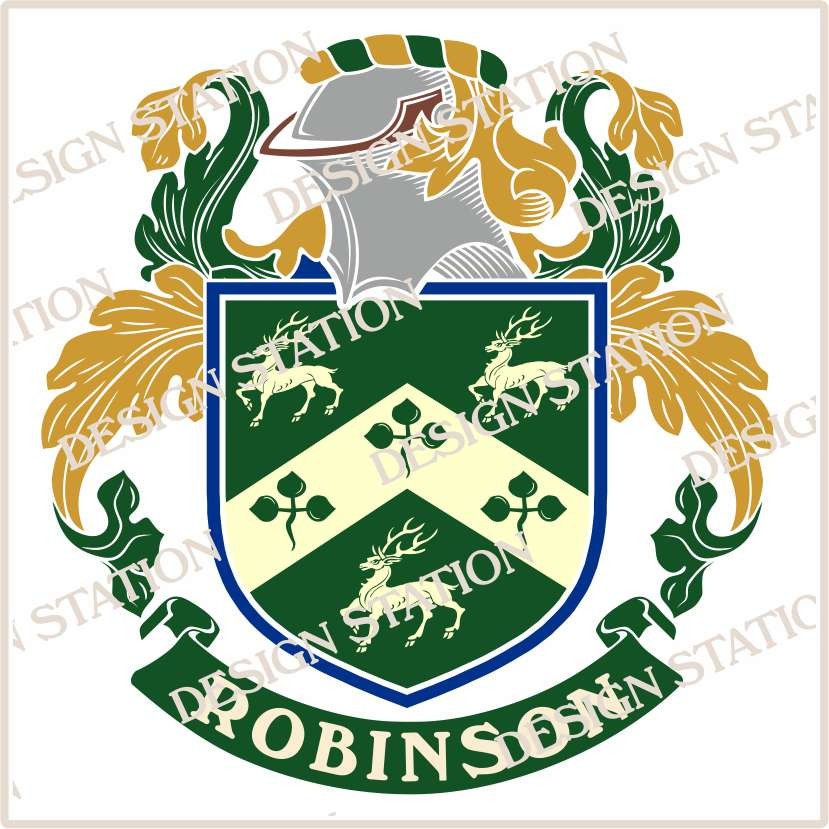 Robinson Family Crest Vector Graphic - My Personal Jewellery