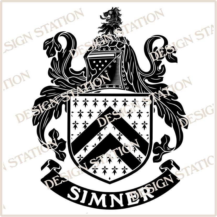 Simner Family Crest Vector Graphic - My Personal Jewellery