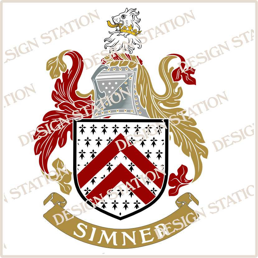 Simner Family Crest Vector Graphic - My Personal Jewellery