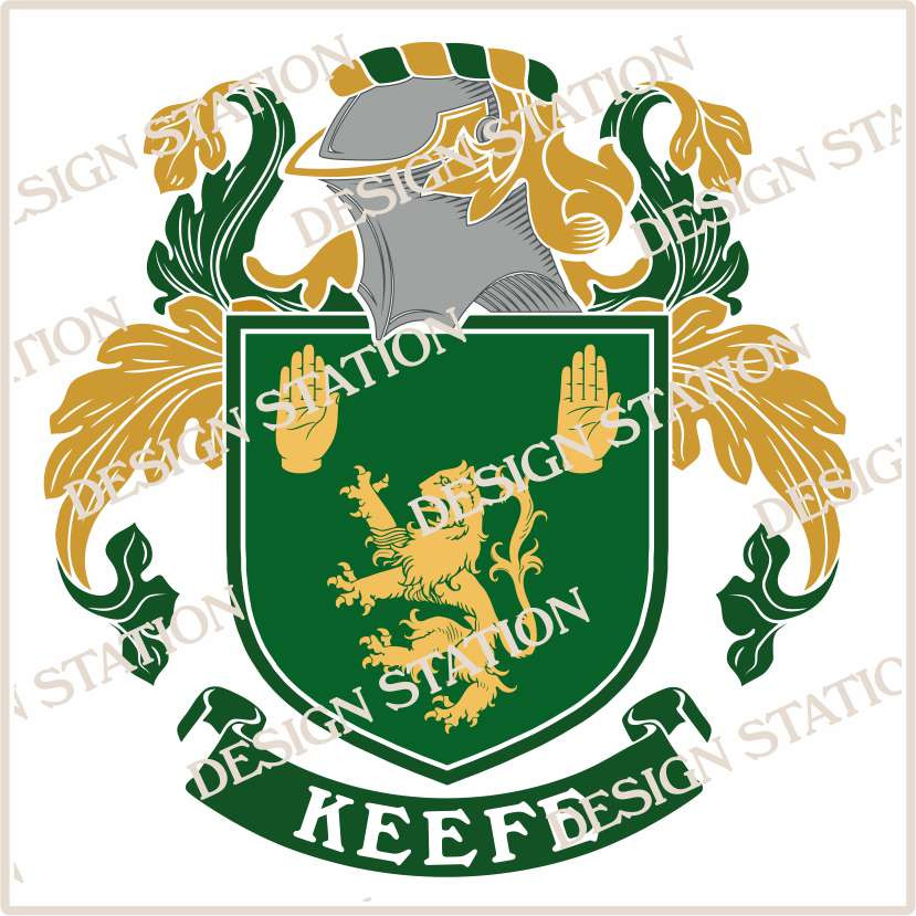 O'Keefe Family Crest Vector Graphic - My Personal Jewellery