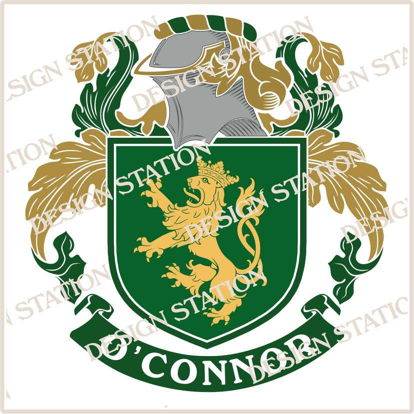 O'Connor of Kerry Family Crest Vector Graphic - My Personal Jewellery