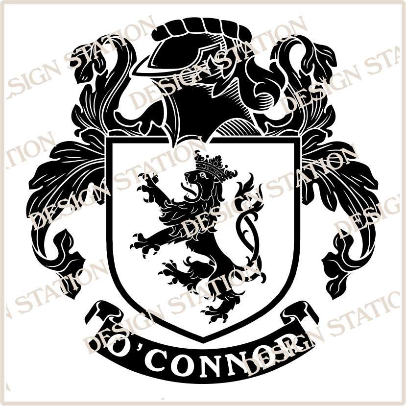 O'Connor of Kerry Family Crest Vector Graphic - My Personal Jewellery
