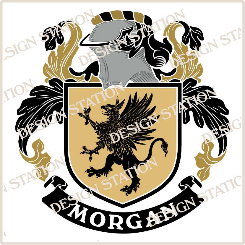 Morgan Family Crest Vector Graphic - My Personal Jewellery