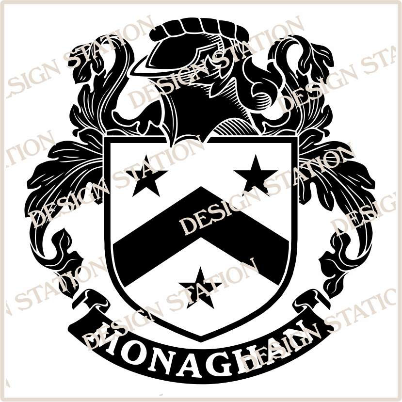 Monaghan Family Crest Vector Graphic - My Personal Jewellery