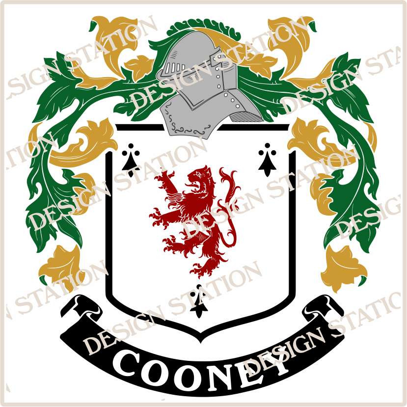 Cooney D4 IE Family Crest Vector Graphic