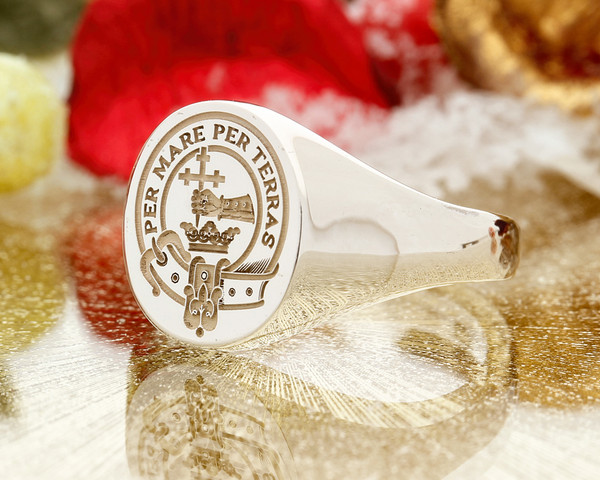 Clan Donaldson Scottish Signet Ring Silver | Gold