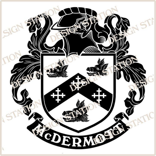 McDermott Family Crest Vector Graphic - My Personal Jewellery