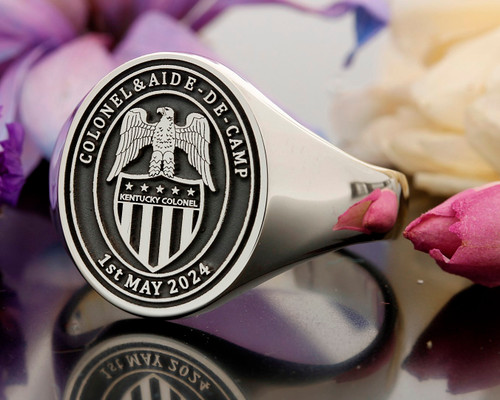 Kentucky Colonel Signet Ring - MyPersonalJewellery