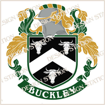 Buckley Family Crest Vector Graphic - My Personal Jewellery