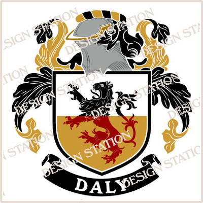 Daly Family Crest Vector Graphic - My Personal Jewellery