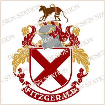 Fitzgerald Family Crest Vector Graphic - My Personal Jewellery