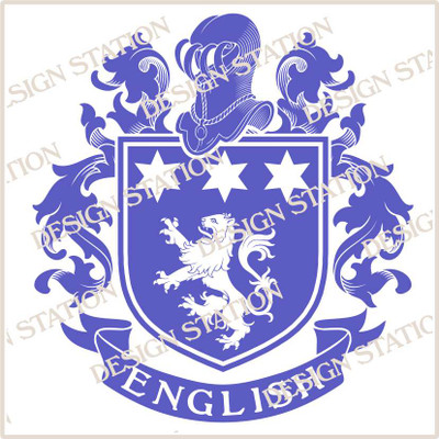English Family Crest Vector Graphic - My Personal Jewellery