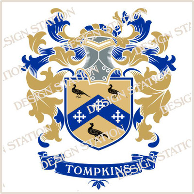 Tompkins Family Crest Digital Download - My Personal Jewellery