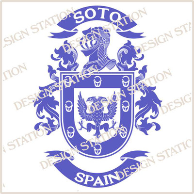 Soto Spain Family Crest Digital Download - My Personal Jewellery