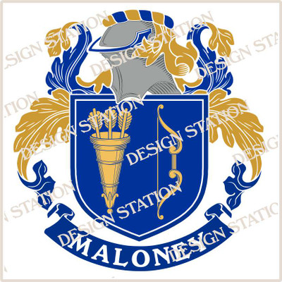 Maloney Family Crest Vector Graphic - My Personal Jewellery