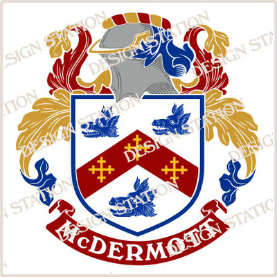 McDermott Family Crest Vector Graphic - My Personal Jewellery