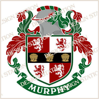 Murphy Family Crest Vector Graphic - My Personal Jewellery